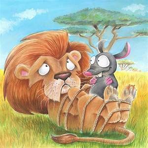 Le lion et le rat, La Fontaine - l'histoire de le lion et la souris de 7